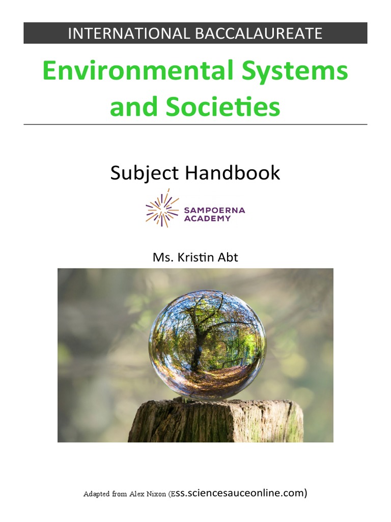 IB ESS Subject Handbook | PDF