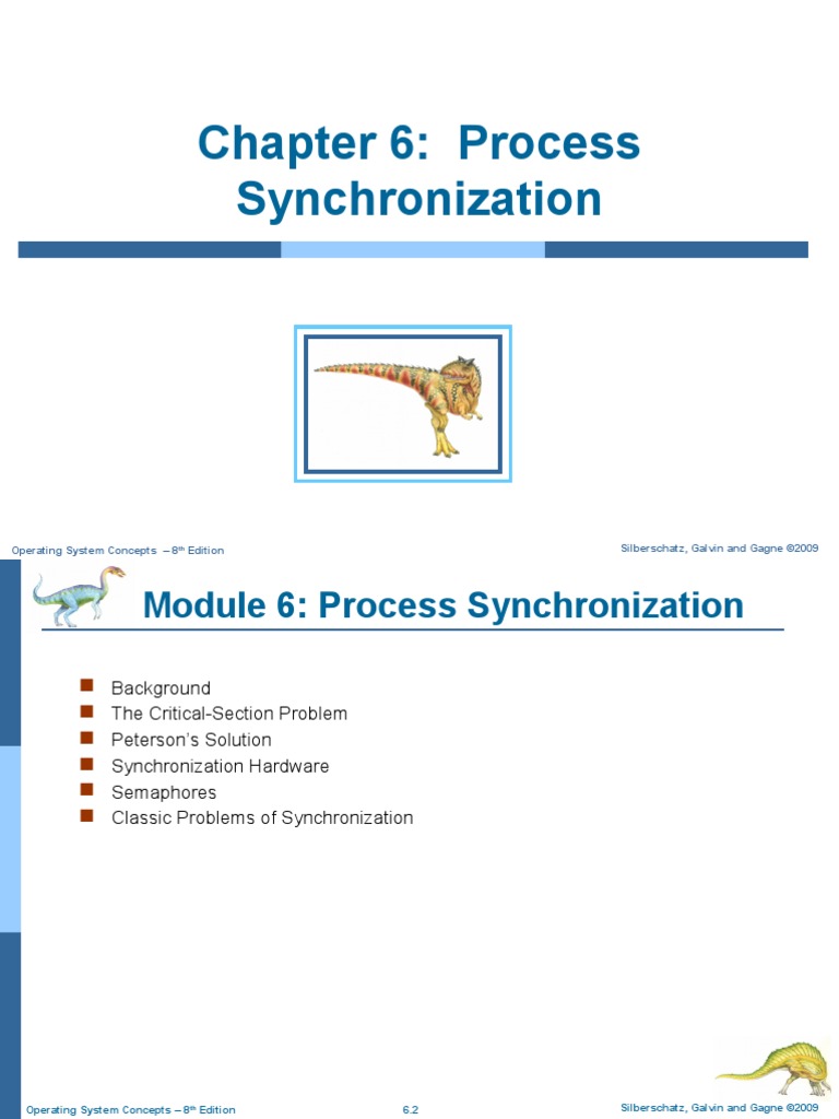 Chap 5 Process Synchronization | PDF | Synchronization | Information ...