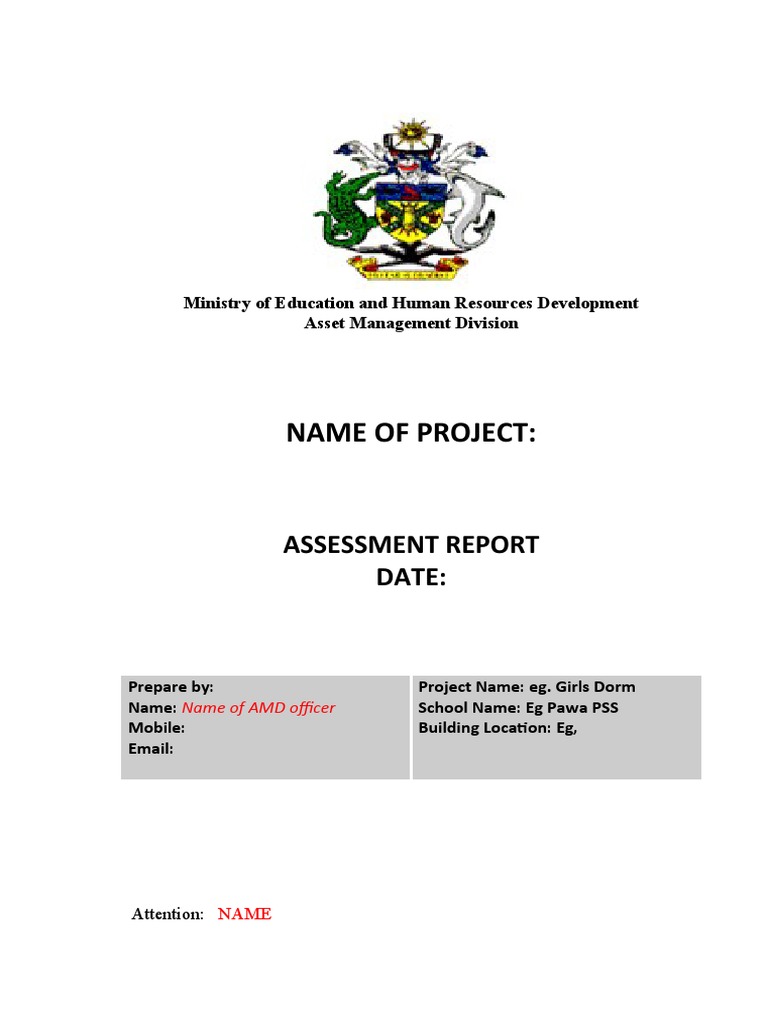 Assessment Report Format Sample For Old Buildings | PDF | Wall | Lumber