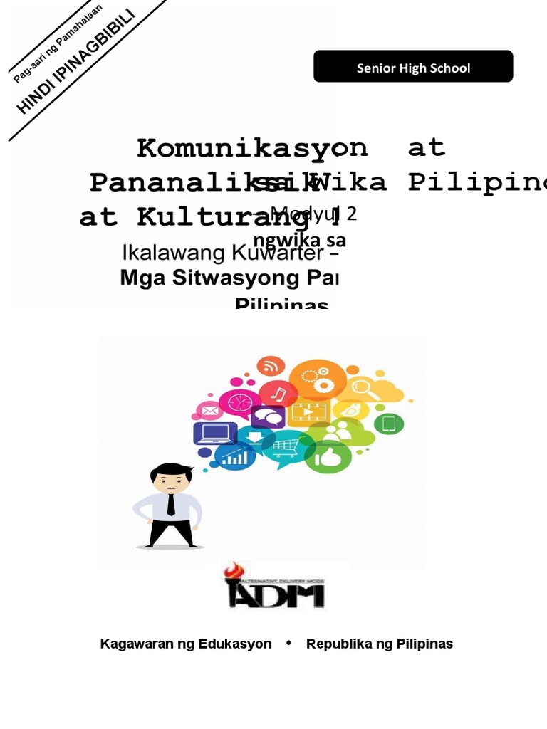 Komunakasyon at Pananaliksik Sa Wika q2 Mod. 2 | PDF