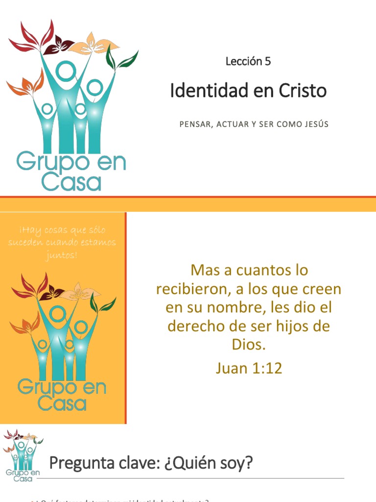 Leccion 5 Identidad en Cristo - Compress | PDF | Cristo (título) | Amor