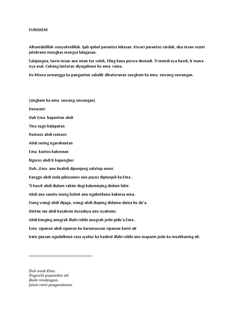 SUNGKEM | PDF | Agama & Spiritualitas | Puisi