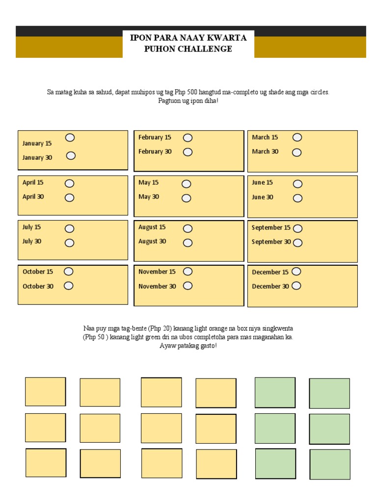 Ipon Challenge | PDF