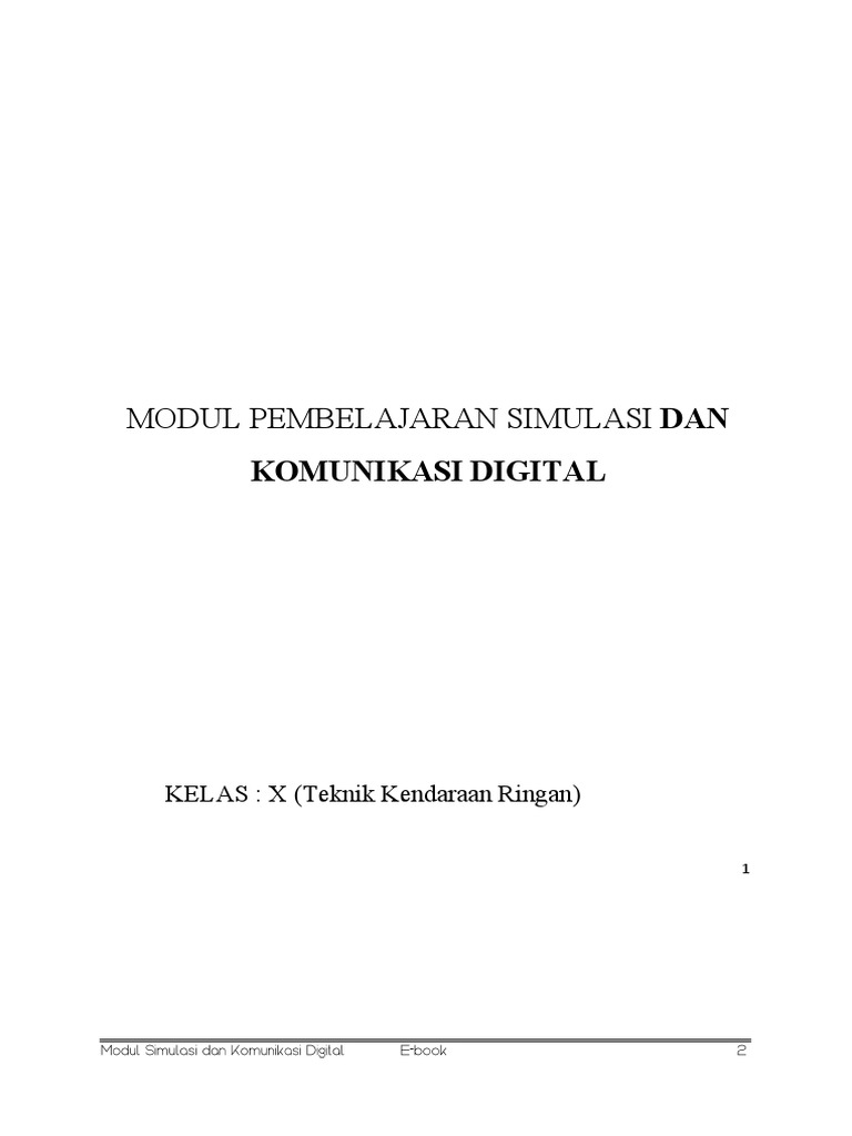 Modul Simdig Pertemuan 2 | PDF