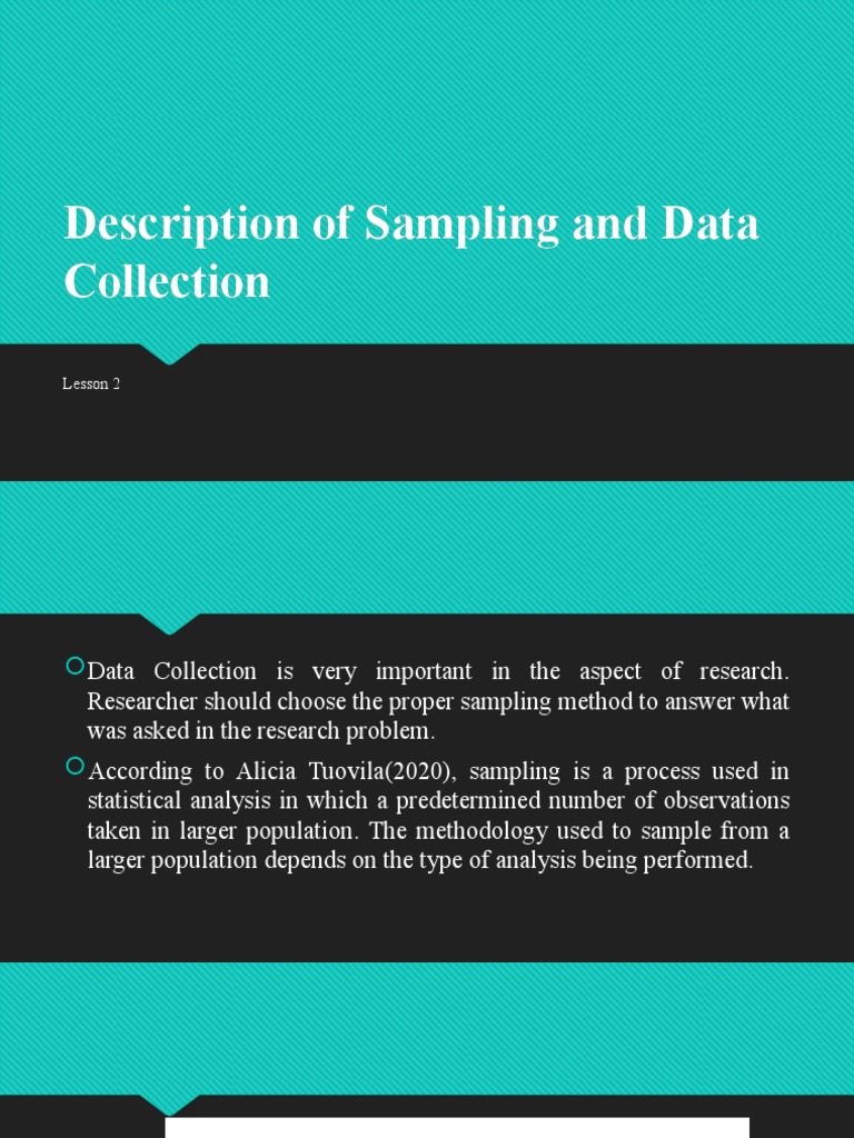 Sampling Methods and Data Collection Guide | PDF | Randomness | Sampling (Statistics)