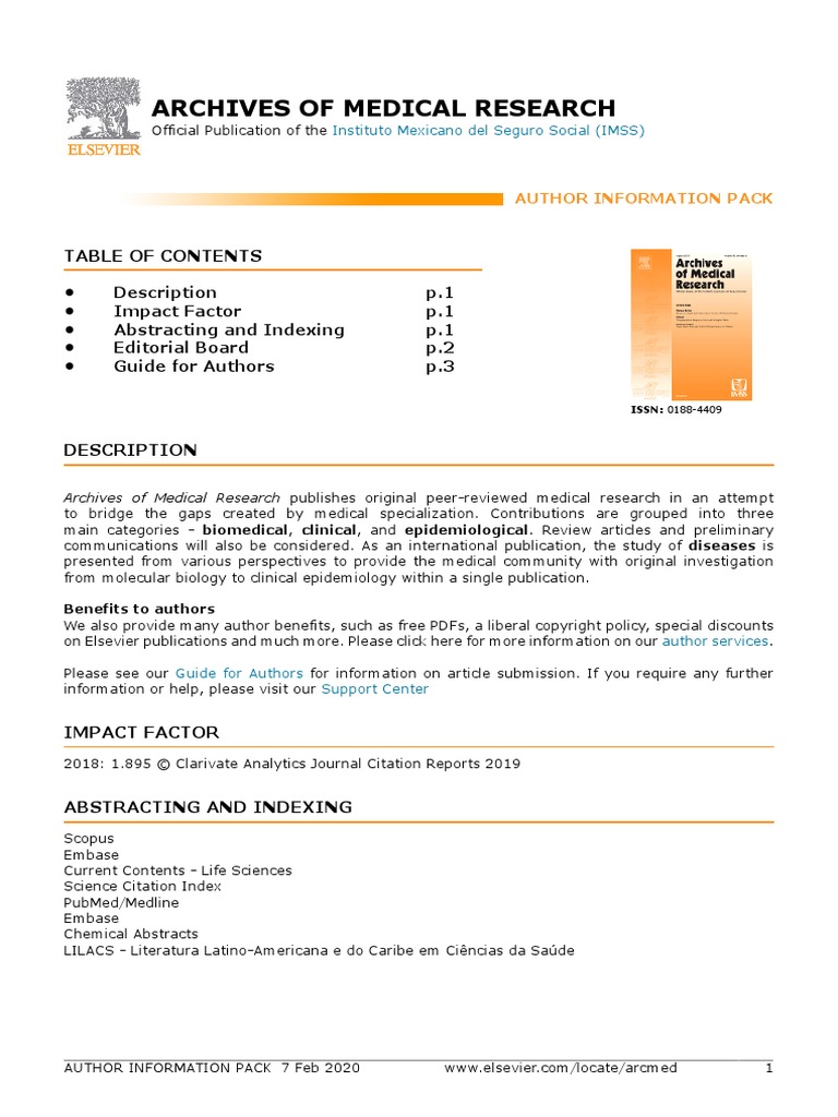 Author Information Pack | PDF | Open Access | Information Science