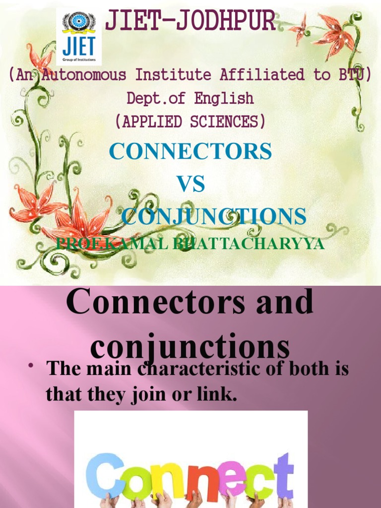Connectors vs Conjunctions Explained | PDF | Grammar | Human Communication
