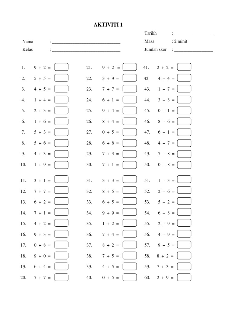 Latih Tubi Matematik Modul 2 Pdf