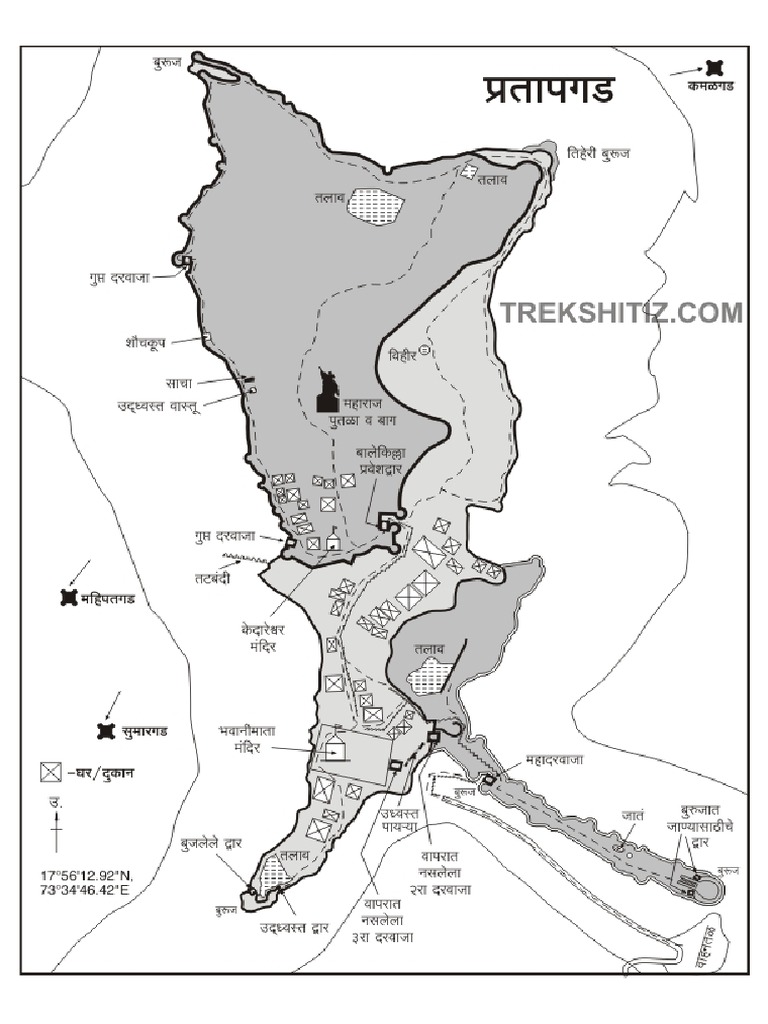 Pratapgad Fort Map