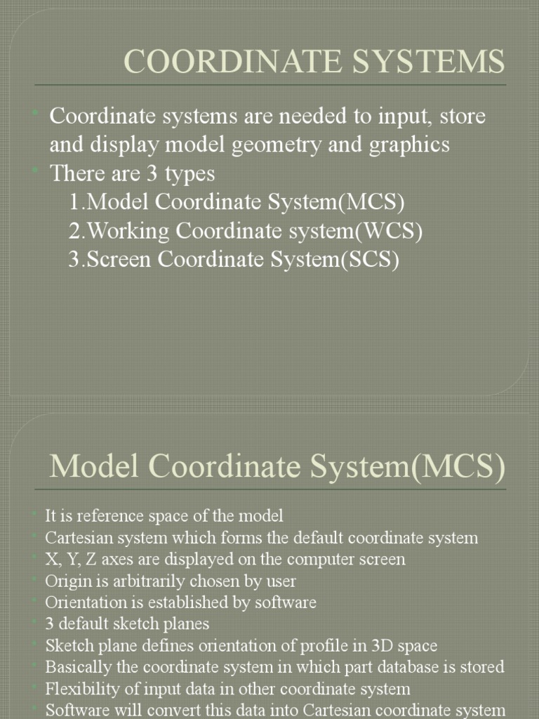 Coordinate System and Graphic Library | PDF