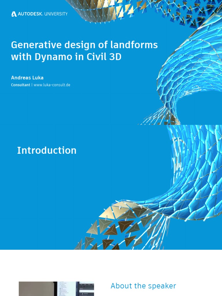 Generative Design of Landforms With Dynamo in Civil 3D: Andreas Luka ...