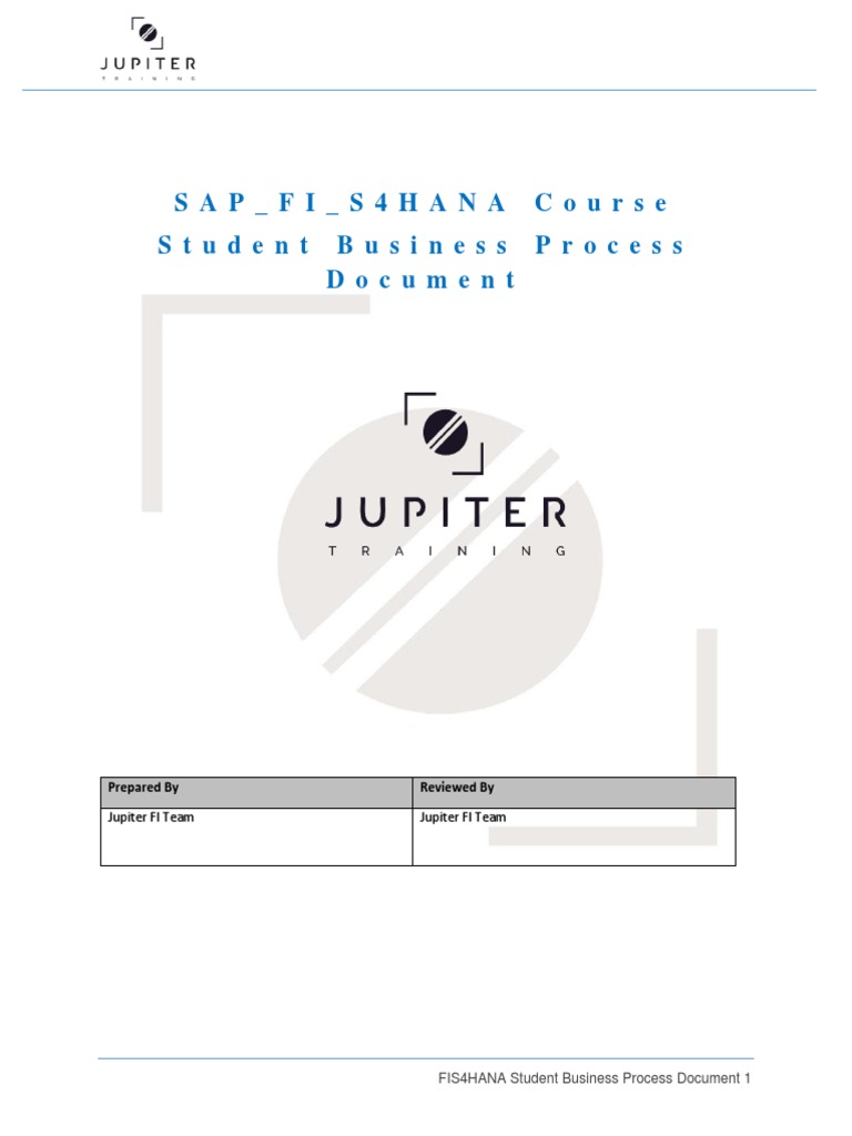 SAP - FI - S4hana BusinessProcess | PDF | Income Statement | Accounts ...