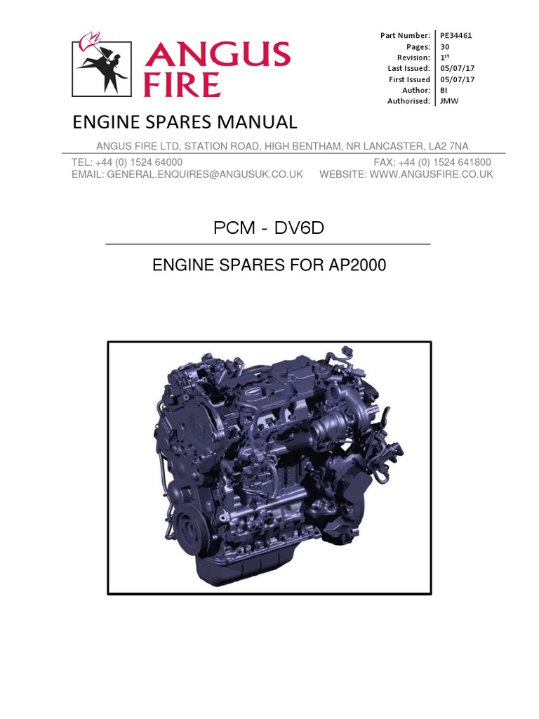 AP2000 Engine Spares Guide | PDF | Fuel Injection | Diesel Engine