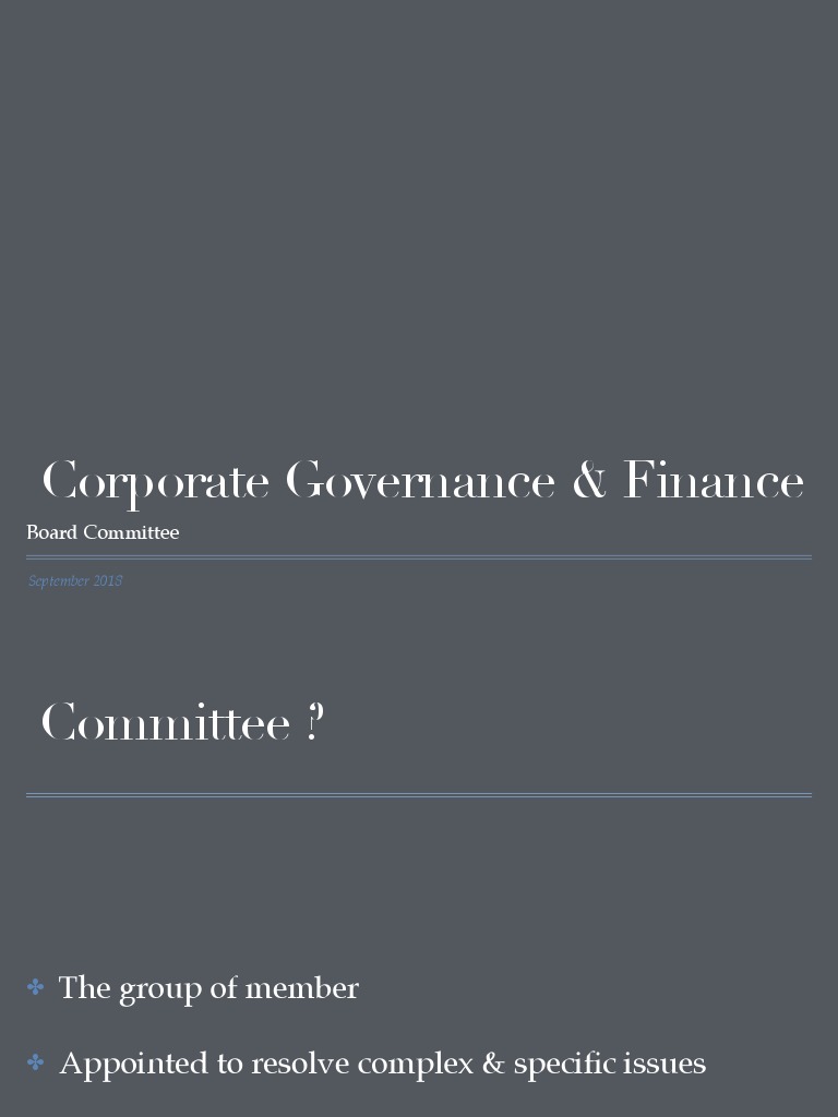 Board Committees | PDF | Committee | Audit Committee