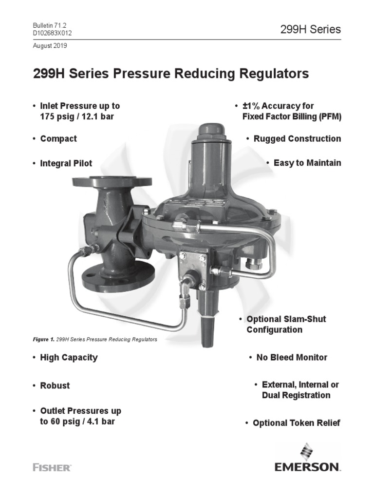299H Series Pressure Reducing Regulators | PDF | Valve | Gas Technologies