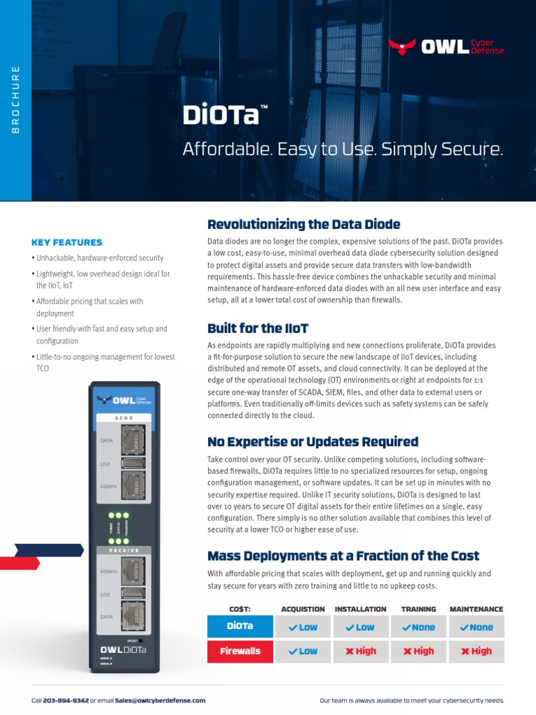 Diota: Affordable. Easy To Use. Simply Secure | PDF | Computer Security ...
