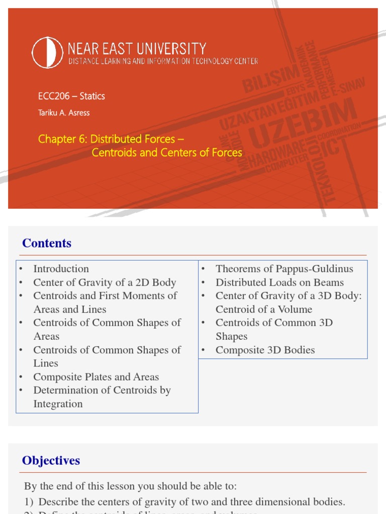 ECC206 - Ch6 - Distributed Forces - Centroids and Centers of Forces ...