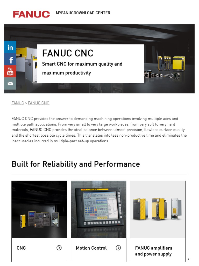 Maximum Quality, Productivity, and Flexibility with FANUC CNC Systems ...