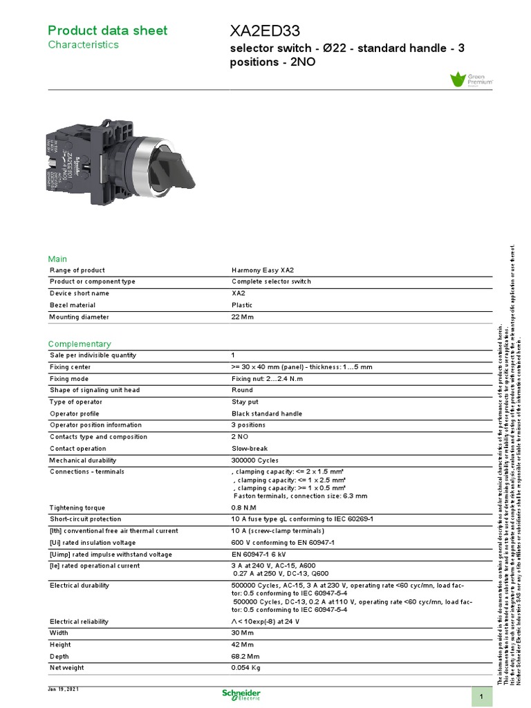 XA2ED33_DATASHEET_SA_en-SA | PDF