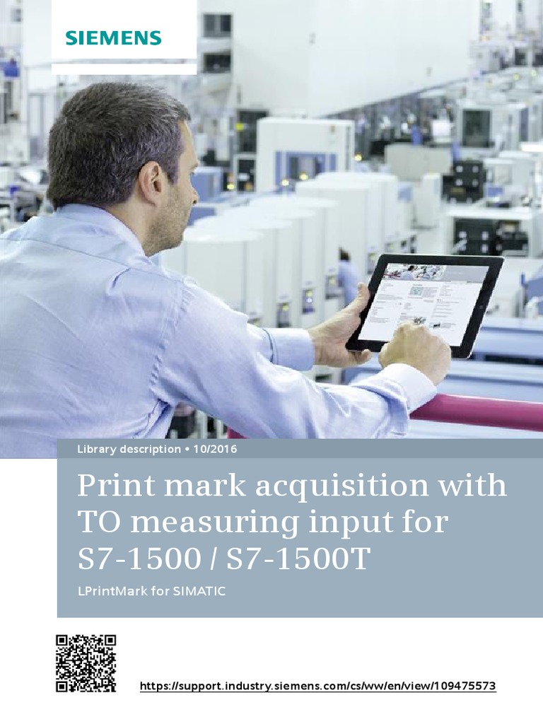 Print Mark Acquisition With TO Measuring Input For S7-1500 / S7-1500T | PDF | Parameter ...