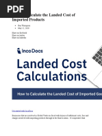 Calculate FOB Price | PDF | Logistics | Service Industries