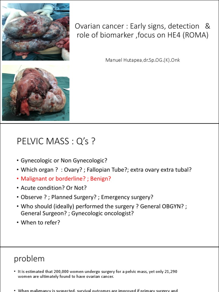 MATERI WEBINAR PRODIA Ovarian Cancer | Download Free PDF | Ovarian ...
