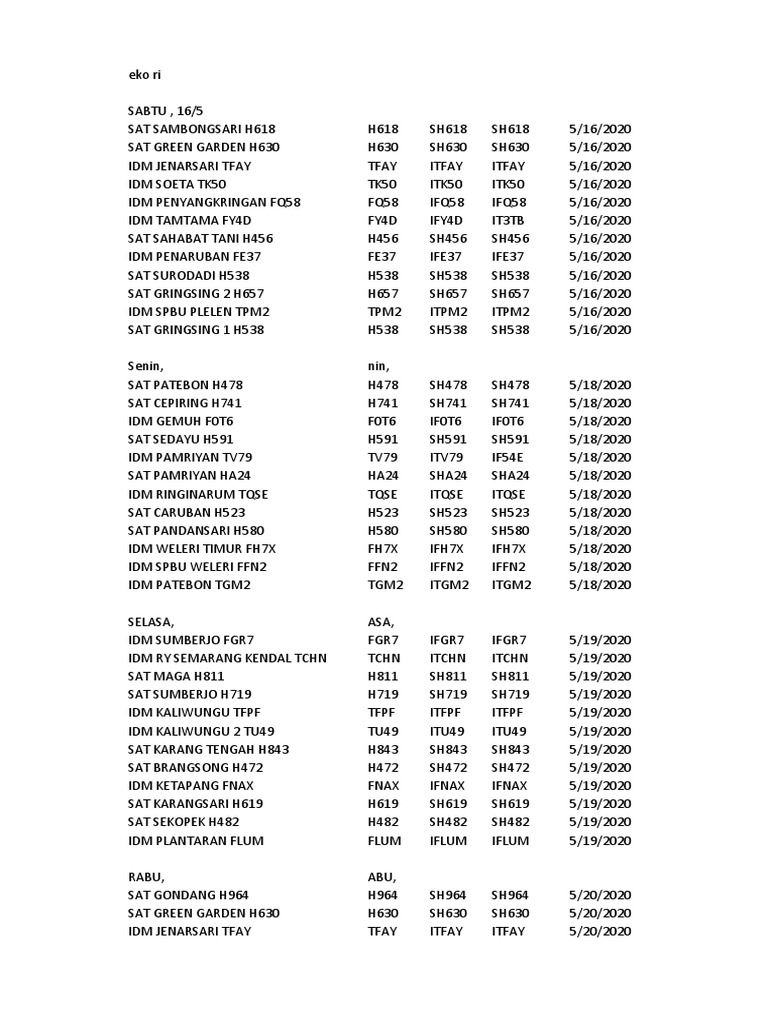 Jadwal MD 12 | PDF | Indonesian People