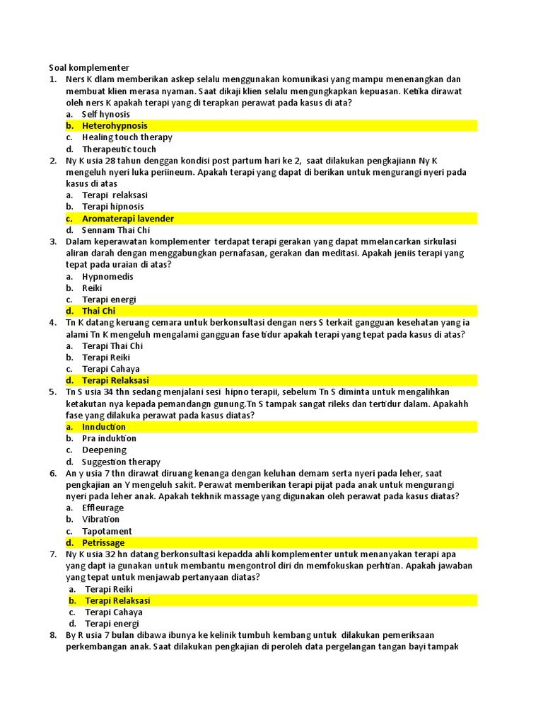 Soal UTS Komplementer 1 | PDF | Sains & Matematika