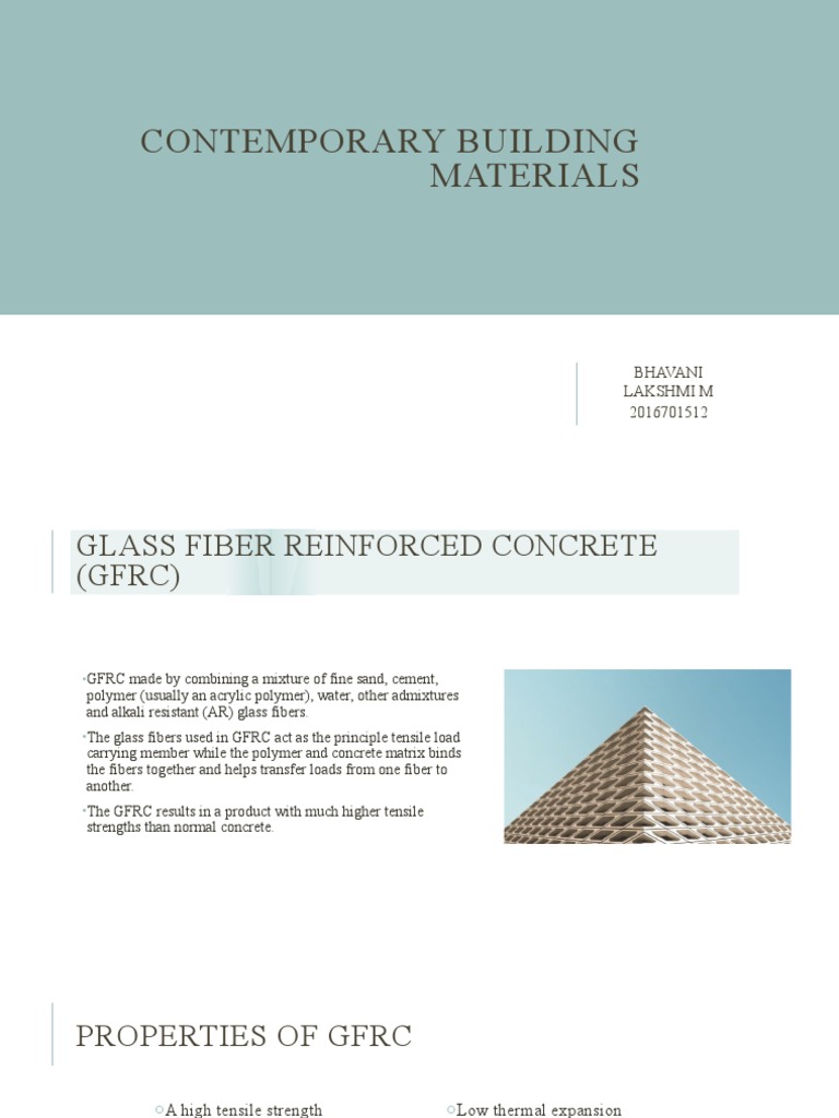 Contemporary Building Materials | PDF | Fibers | Concrete