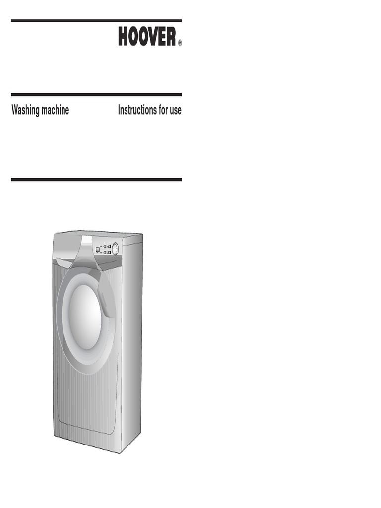 Washing Machine Instructions For Use | PDF | Washing Machine | Laundry