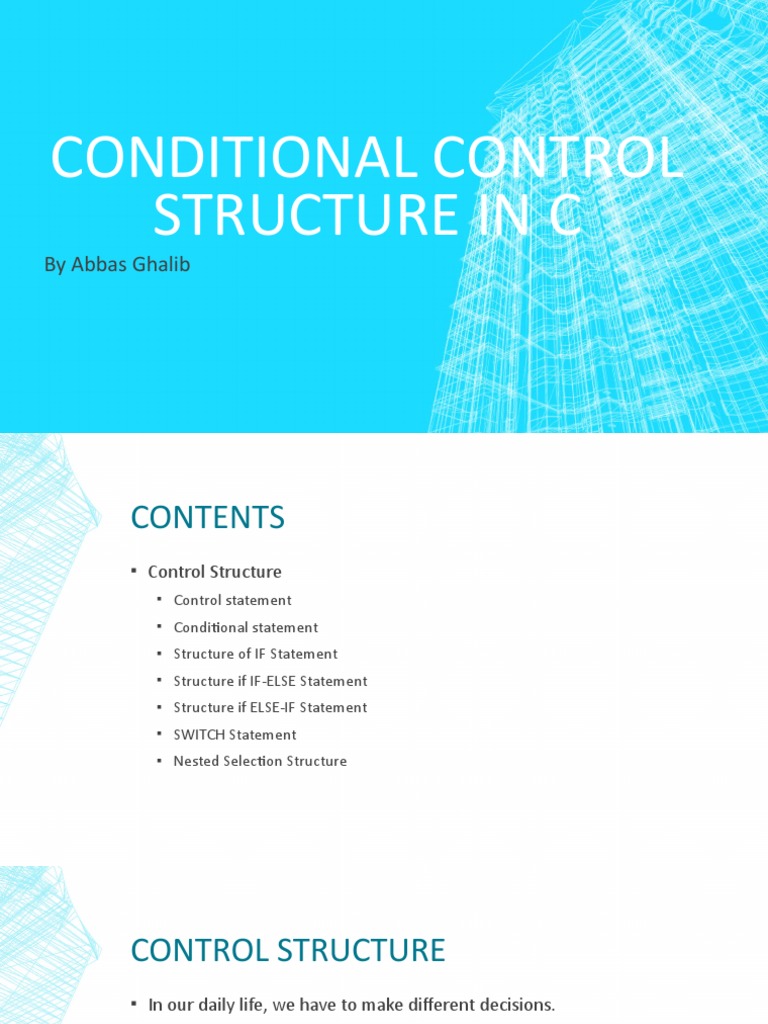 Conditional Control Structure Chap - 04 - Class - 10 | PDF | Control Flow | Computer Programming