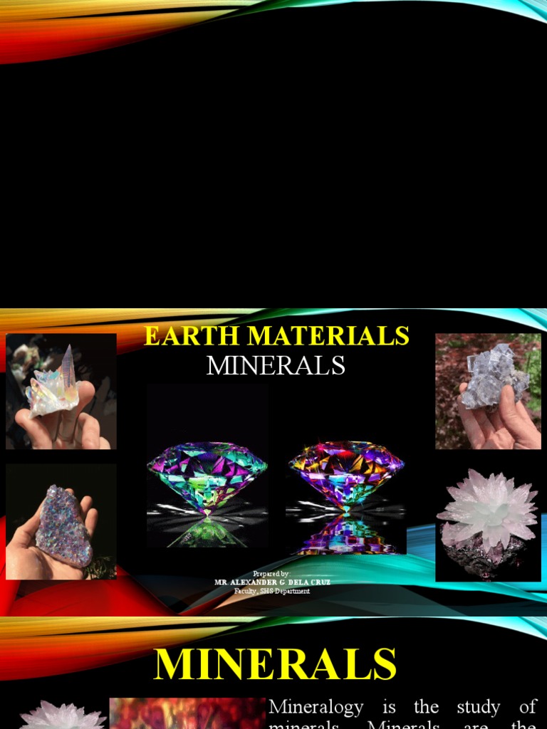 Earth Materials Minerals | PDF | Minerals | Natural Materials