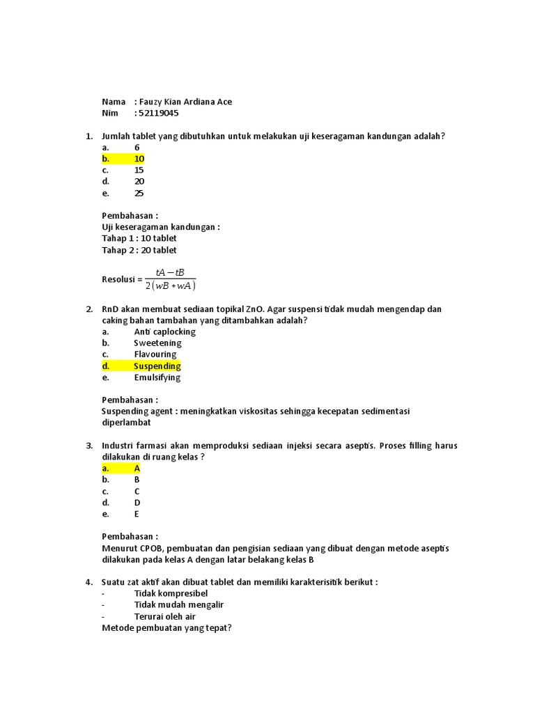 Soal 80 PS, CSA, SBA Fauzy Kian | PDF | Sains & Matematika