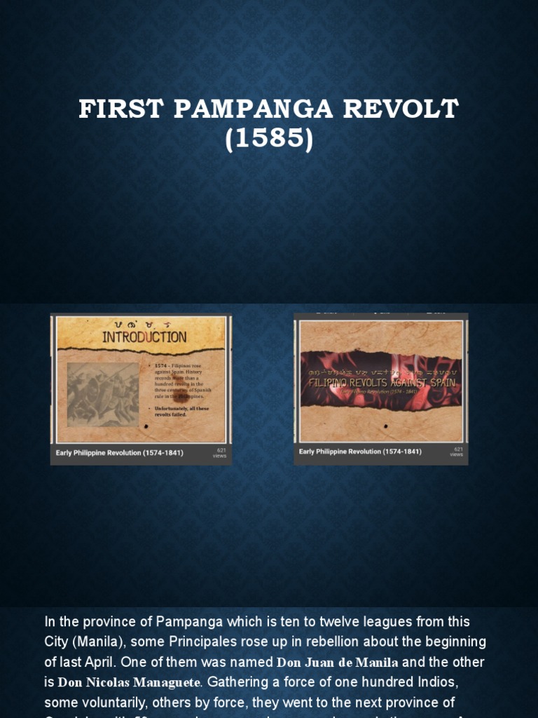 First Pampanga Revolt | PDF | Philippines | 2nd Millennium Conflicts