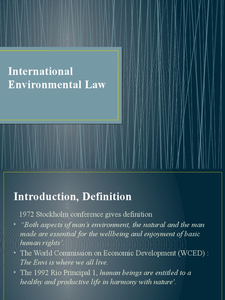 International Environmental Law | PDF | Greenhouse Gas | Kyoto Protocol