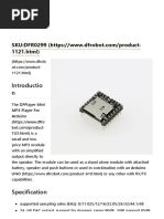 Dfplayer Mini Sku:Dfr0299 | PDF | Arduino | File System