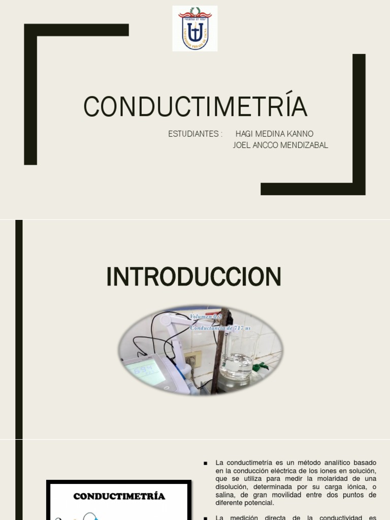 Conductimetria Quimica Analitica 2021 | PDF | Valoración | Química