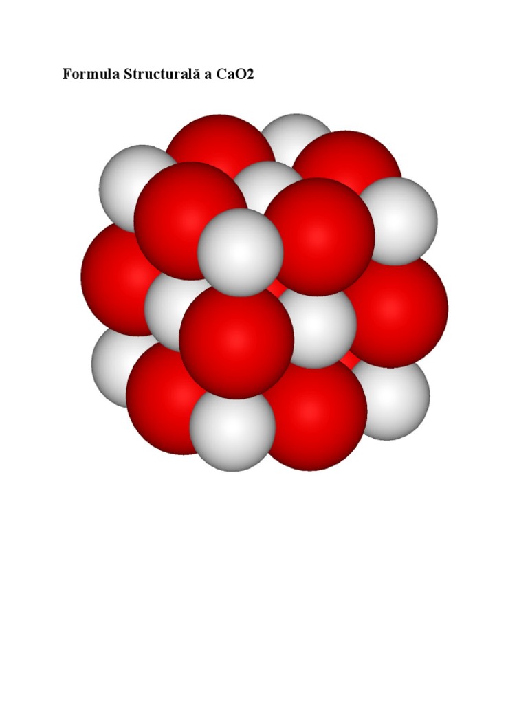 Formula Structurală A CaO2 | PDF