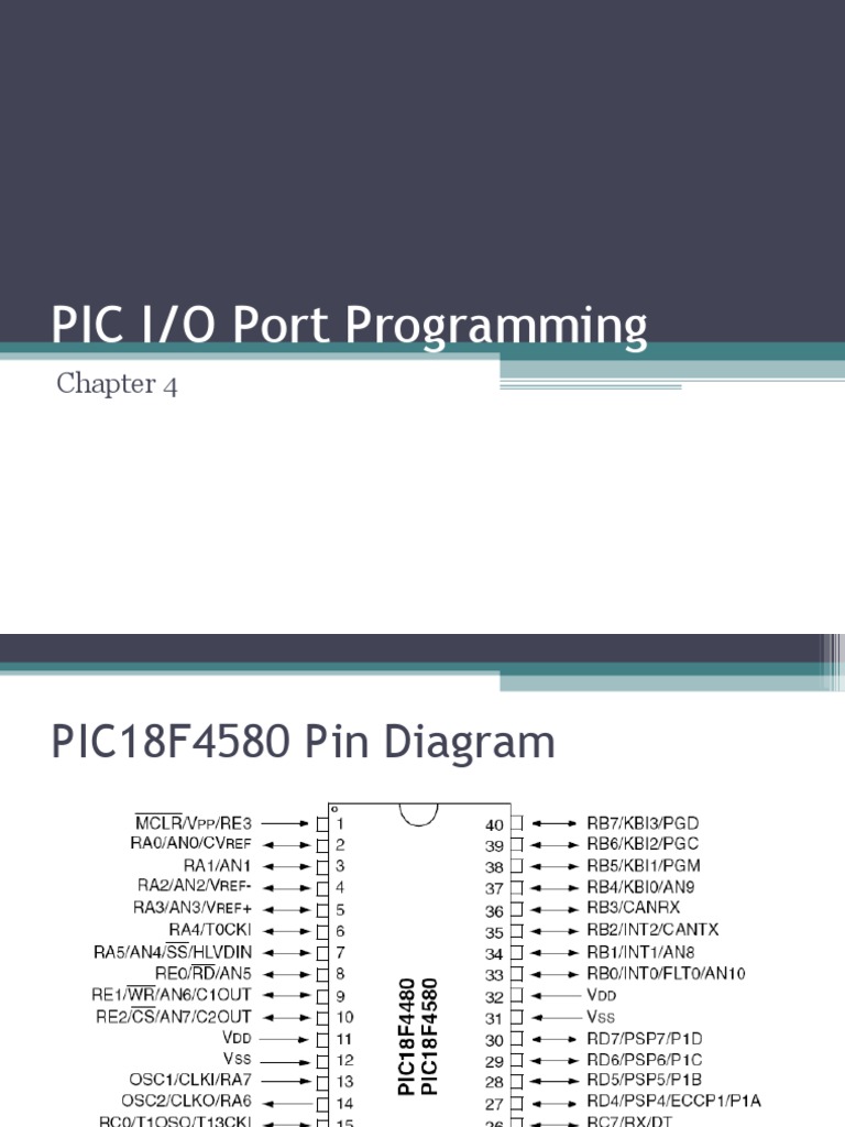 4) PIC IO Port Programming | PDF | Data | Computing