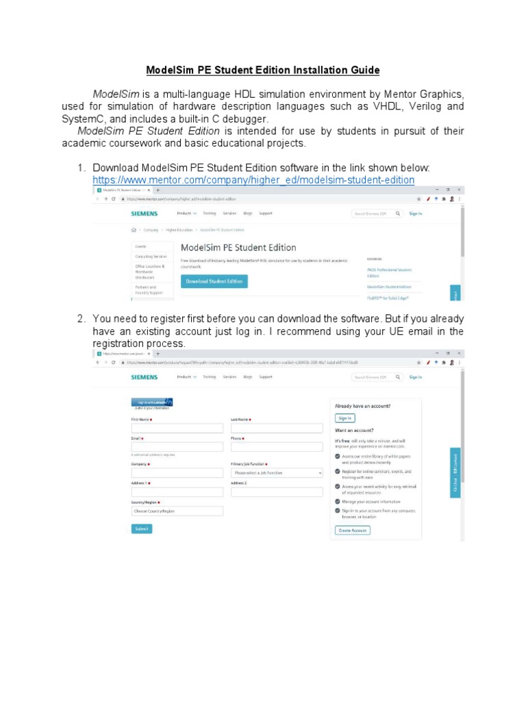 Modelsim Installation Guide Pdf