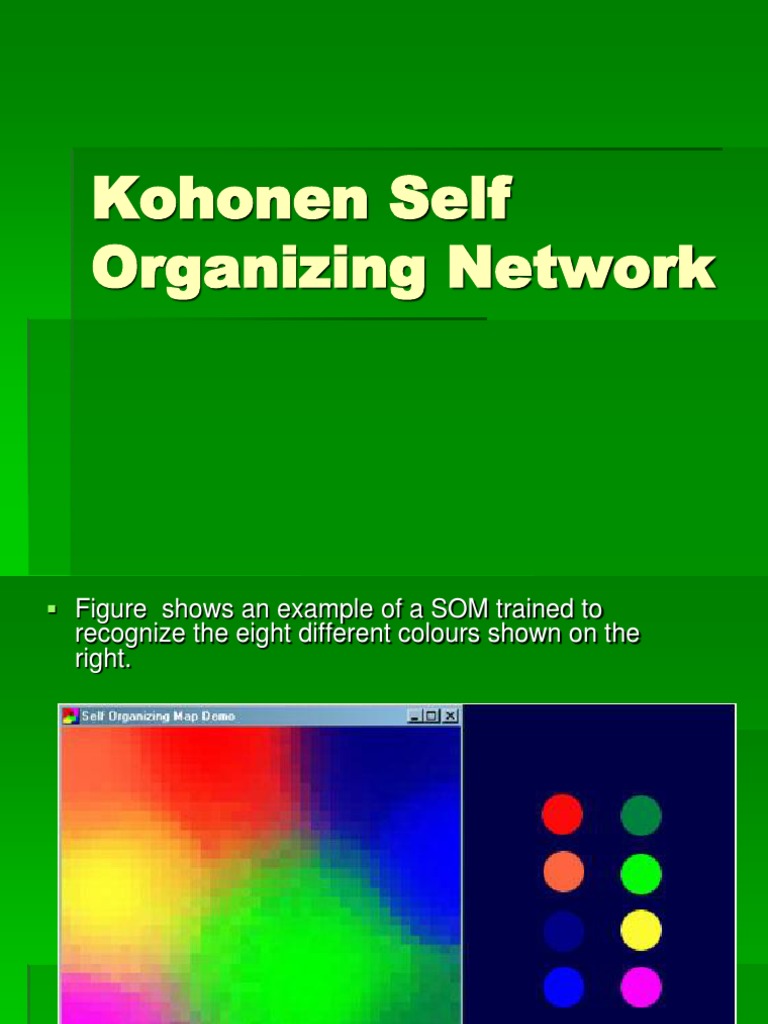 Kohonen Self Organizing Network | PDF | Cybernetics | Algorithms