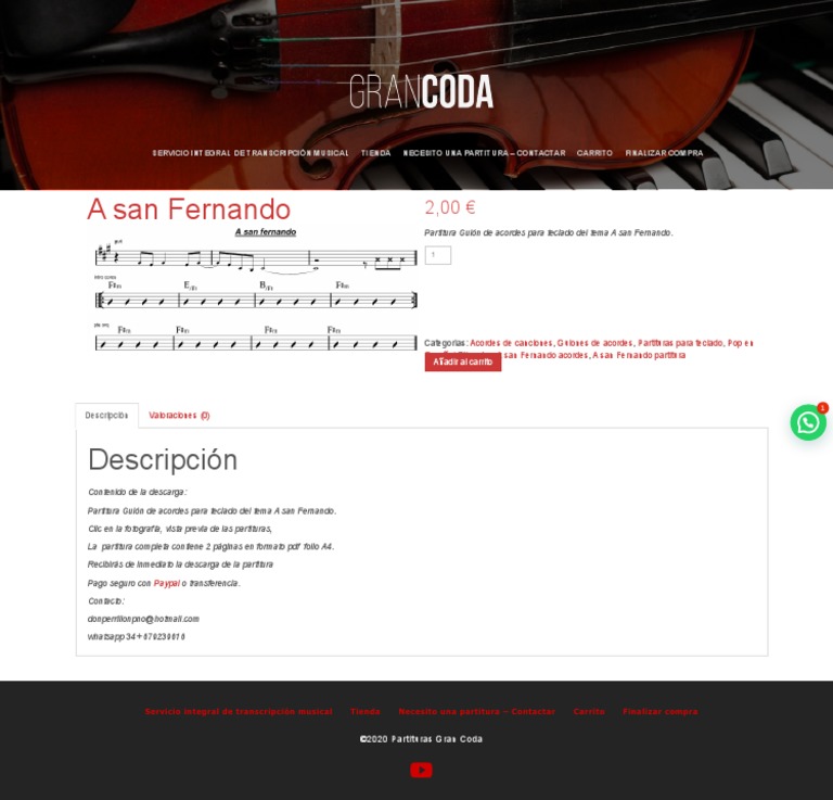 A San Fernando - Partituras Gran Coda | PDF