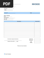 Taxi Service Invoice Template | PDF