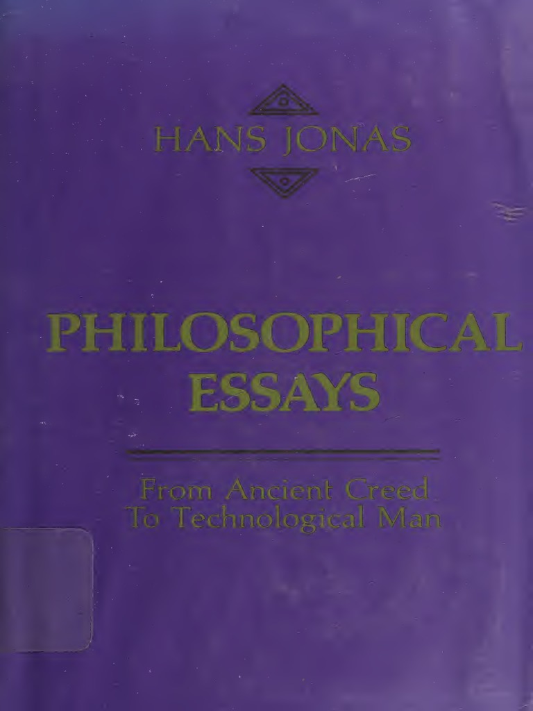 Hans Jonas, L. E. Long (Editor) - Philosophical Essays - From Ancient ...