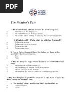 Monkeys Paw Comp Questions | PDF