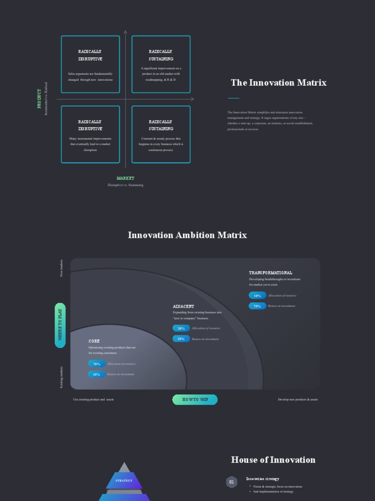 The Innovation Matrix: Radically Disruptive Radically Sustaining | PDF ...
