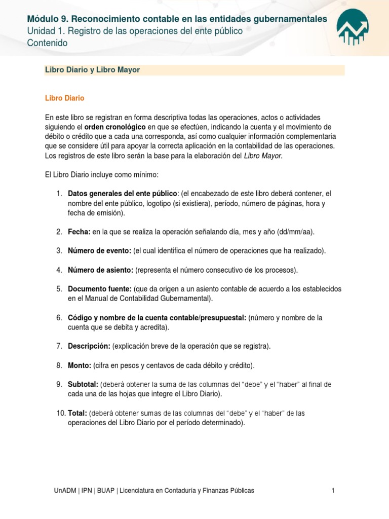 U1 A1 Libro Diario y Libro Mayor | PDF | Contabilidad | Servicios ...