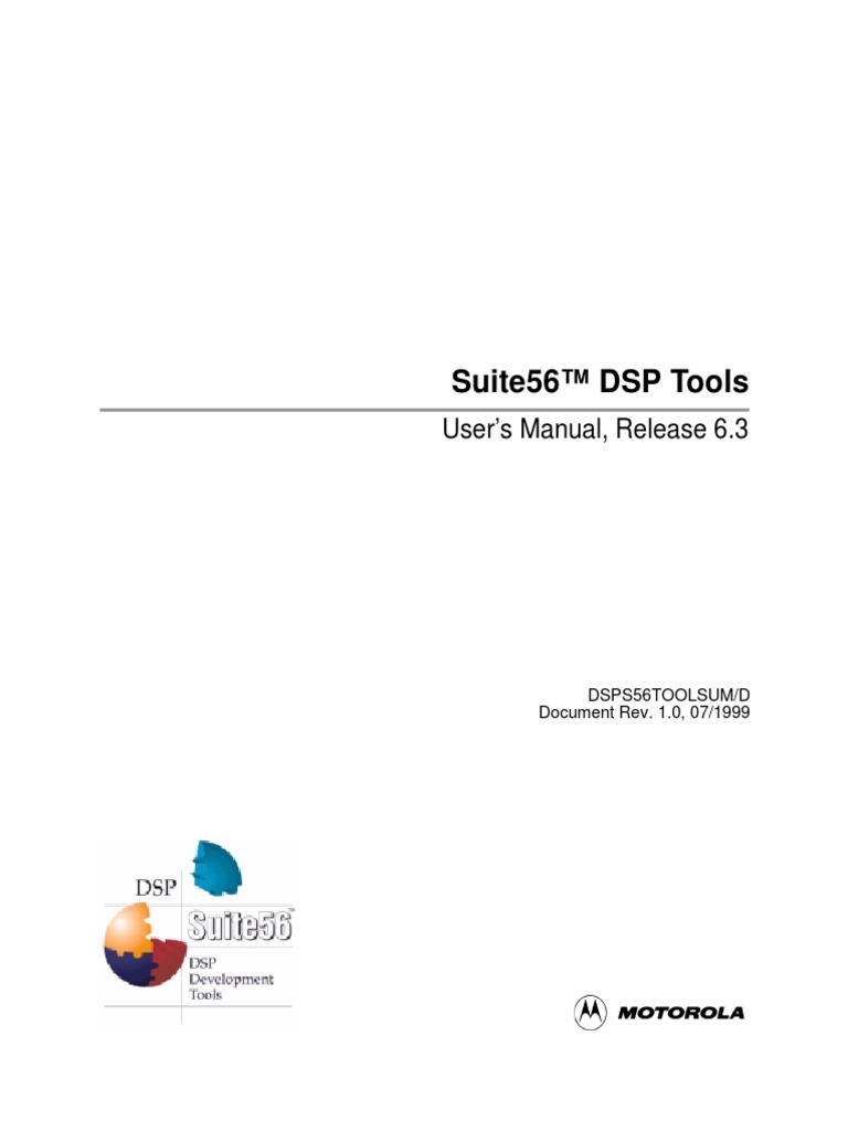 Suite56™ DSP Tools: User's Manual, Release 6.3 | PDF | Command Line ...