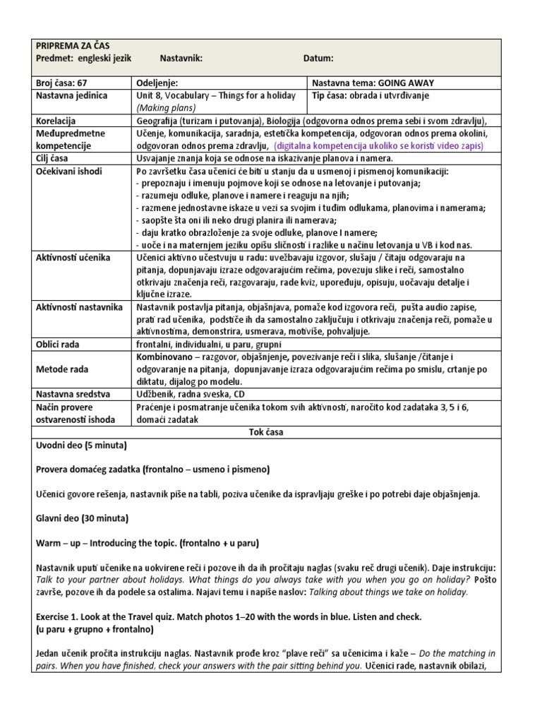 67 Priprema Za Cas 67 | PDF