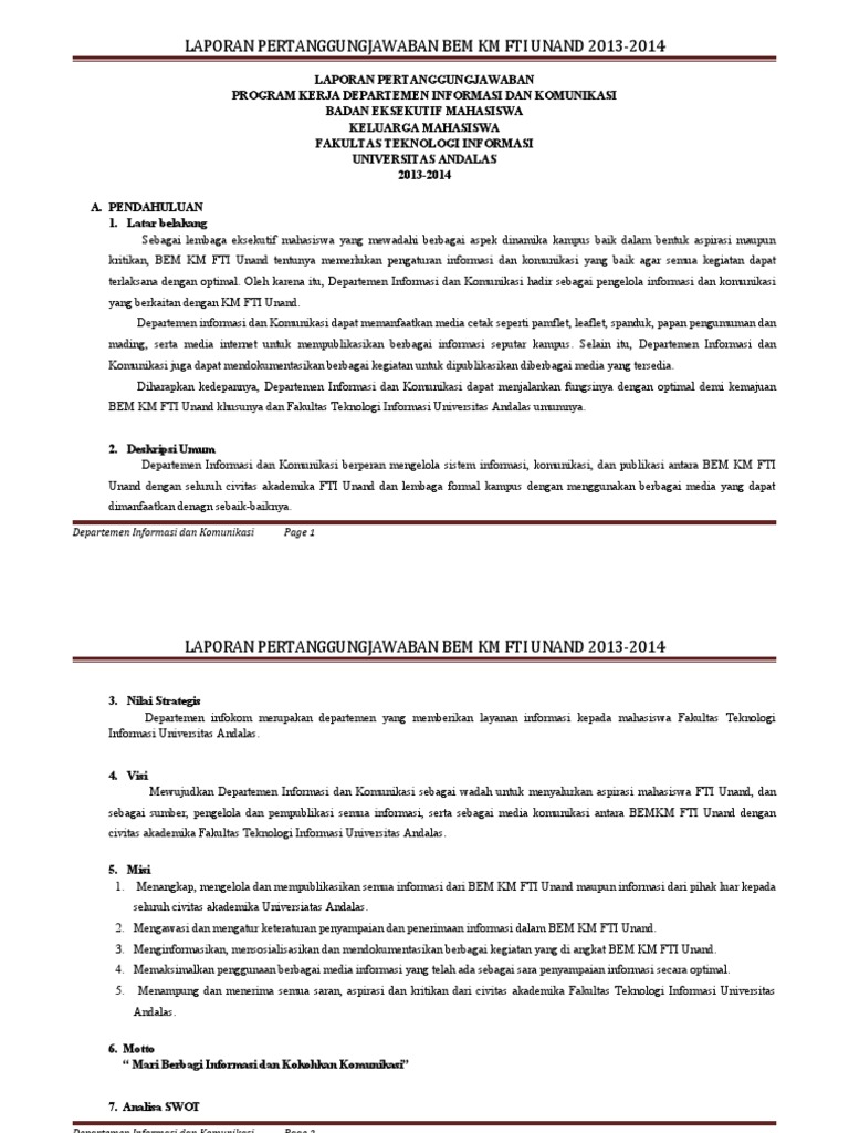 LPJ Proker Infokom 2013-2014 | PDF